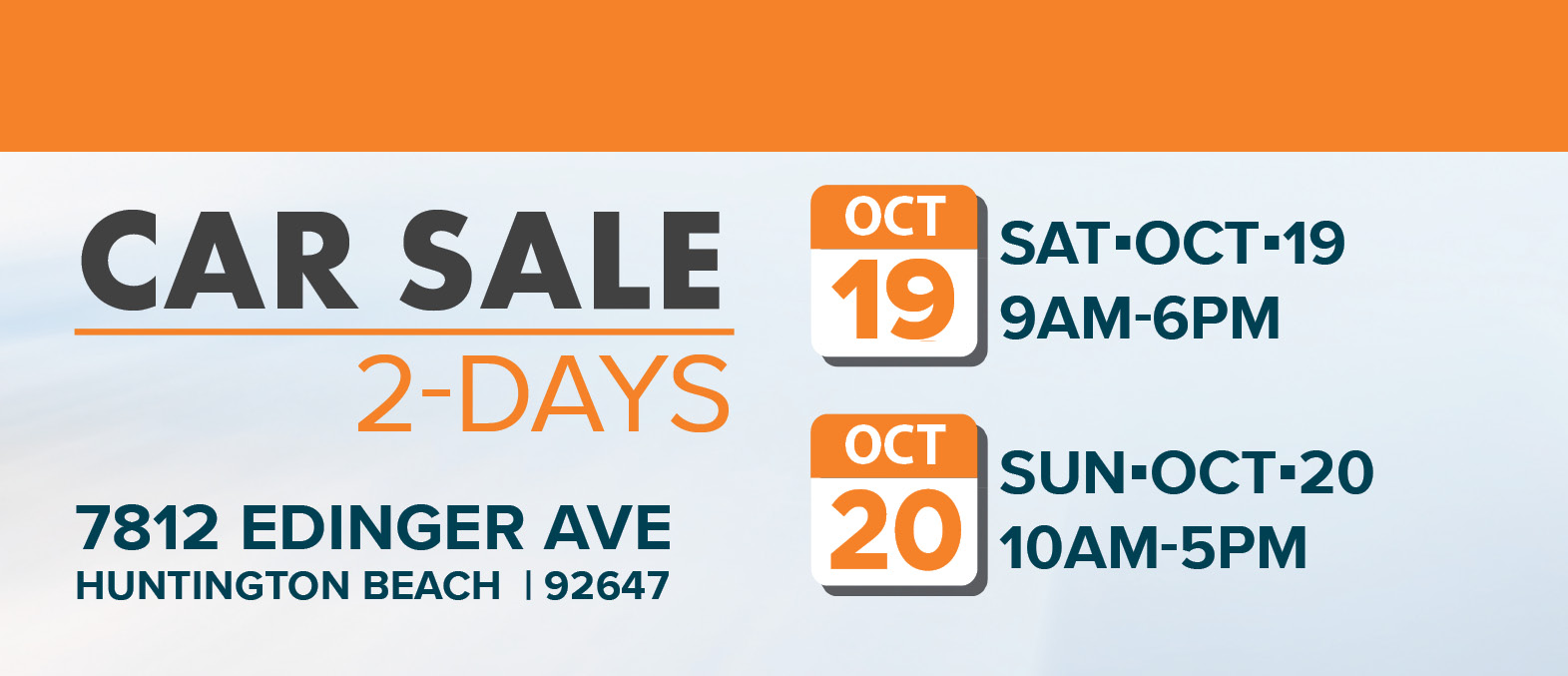 2 Day Pre-Owned Car Sale